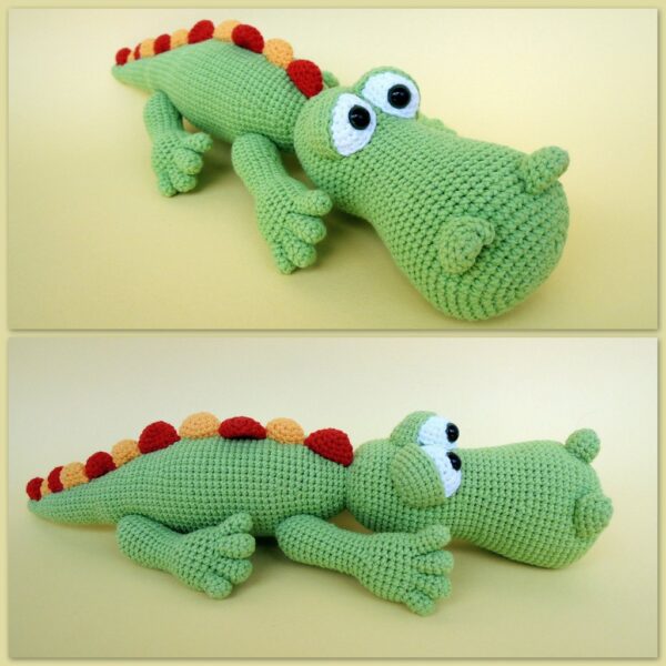 Háčkovaný krokodýl Ruda – Háčkování hraček & návody